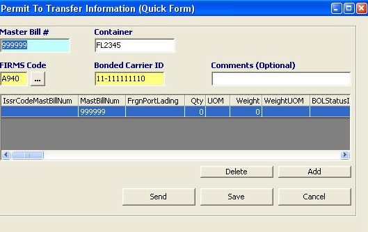 AMS Permit To Transfer